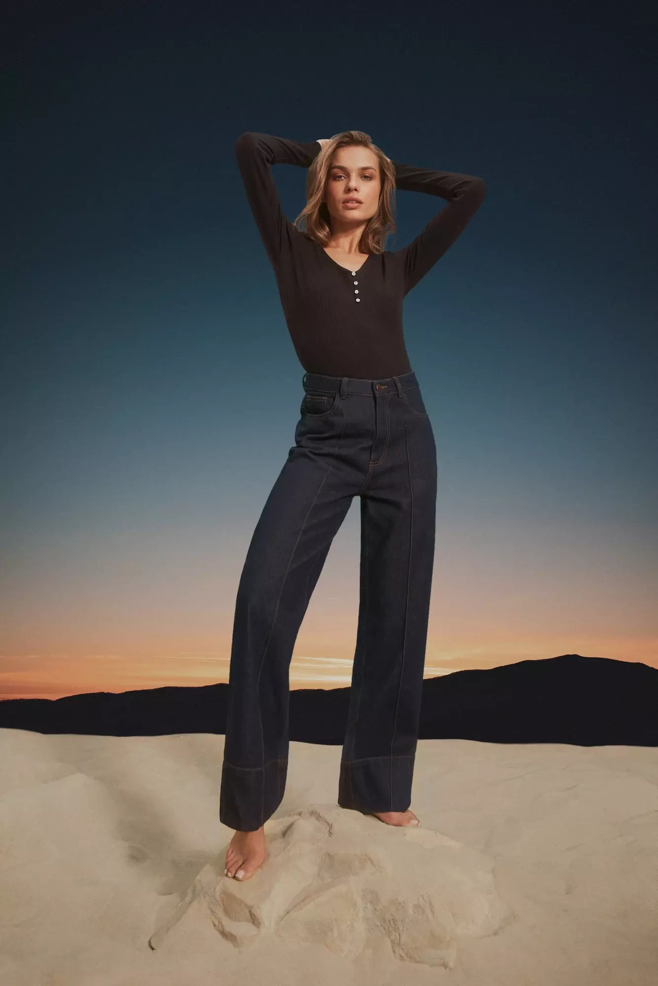 Jeansowy garnitur - | Moodo